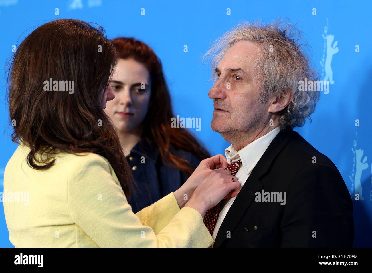Berlin, Germany. 21st Feb, 2023. Lena Garrel (M), actress, Philippe ...