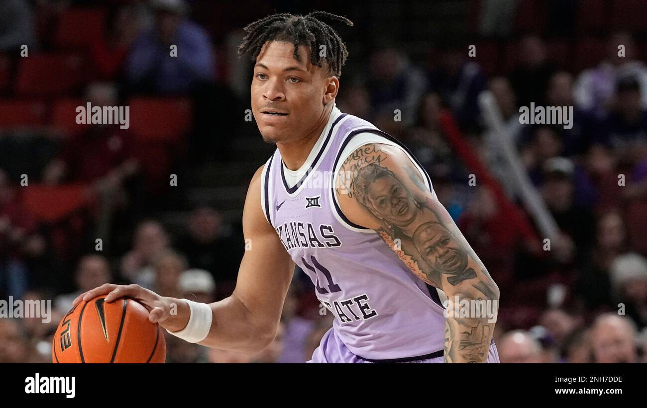 Kansas State forward Keyontae Johnson (11) during an NCAA college ...