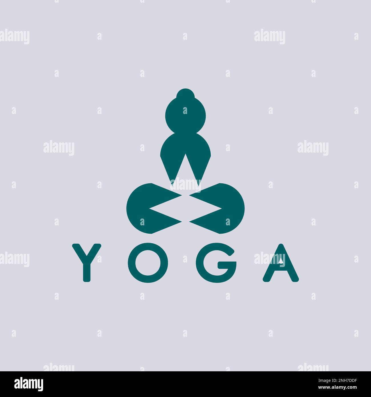 simple yoga logo icon vector design template Stock Vector Image & Art ...