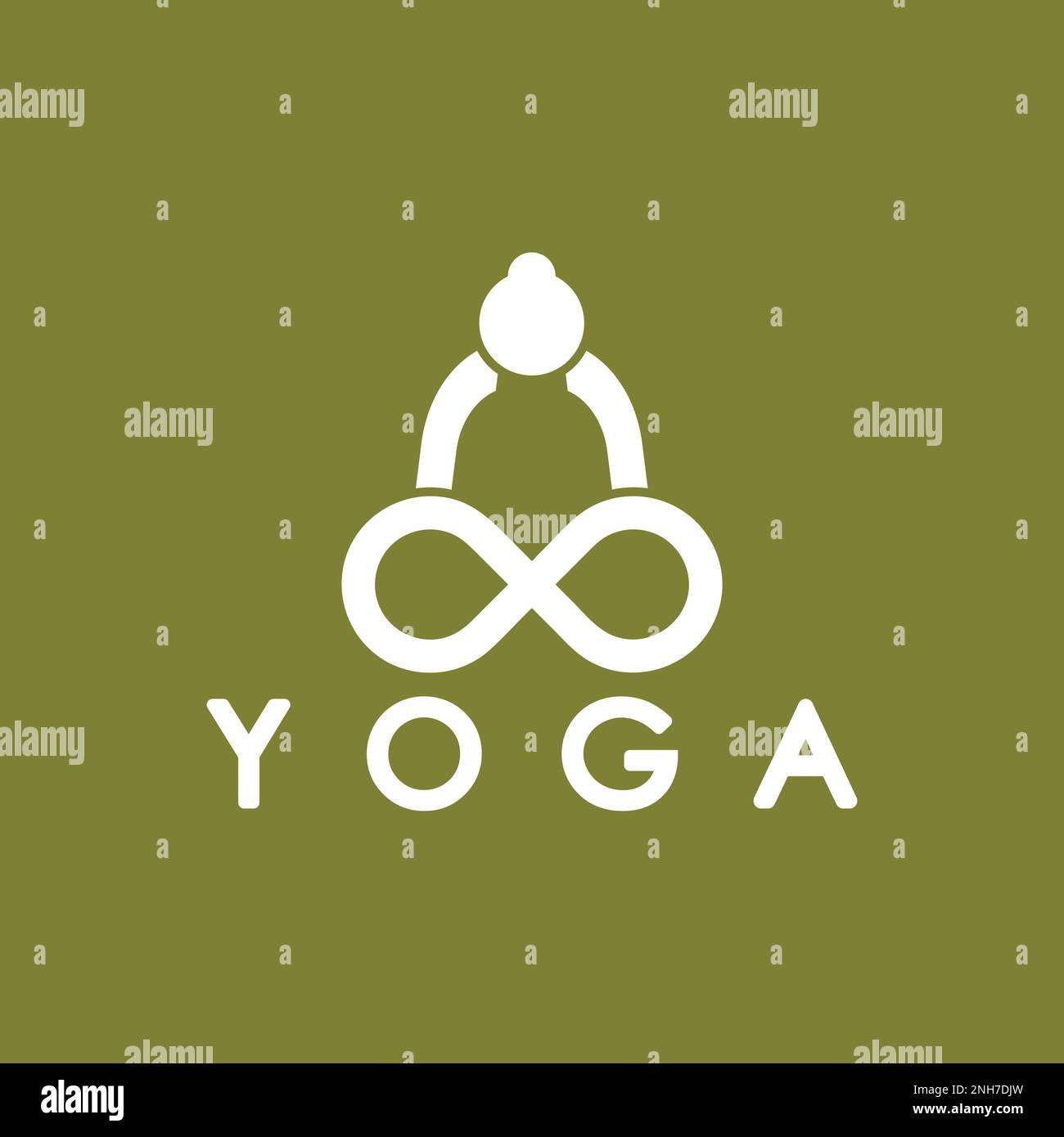 simple yoga logo icon vector design template Stock Vector Image & Art ...