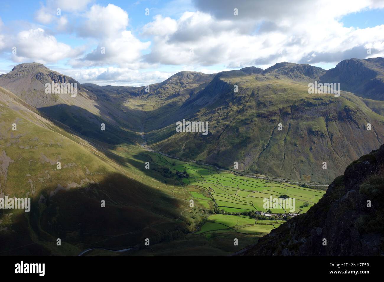 The Wainwrights, Great Gable, Lingmell and the Scafell Mountain Range ...