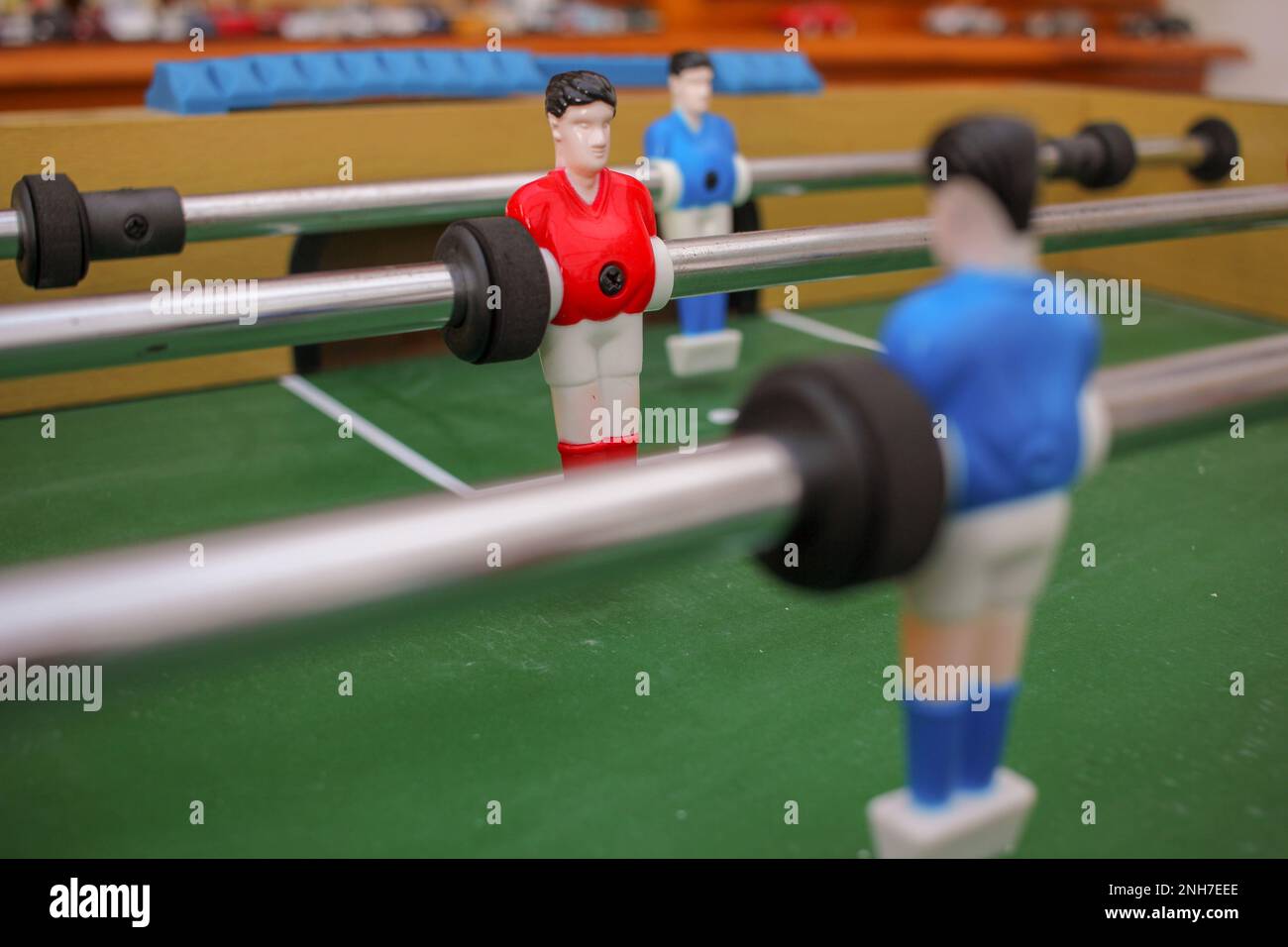 table football players facing each other in a match Stock Photo - Alamy