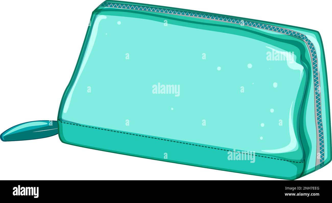 education pencil case cartoon vector illustration sign color Stock ...