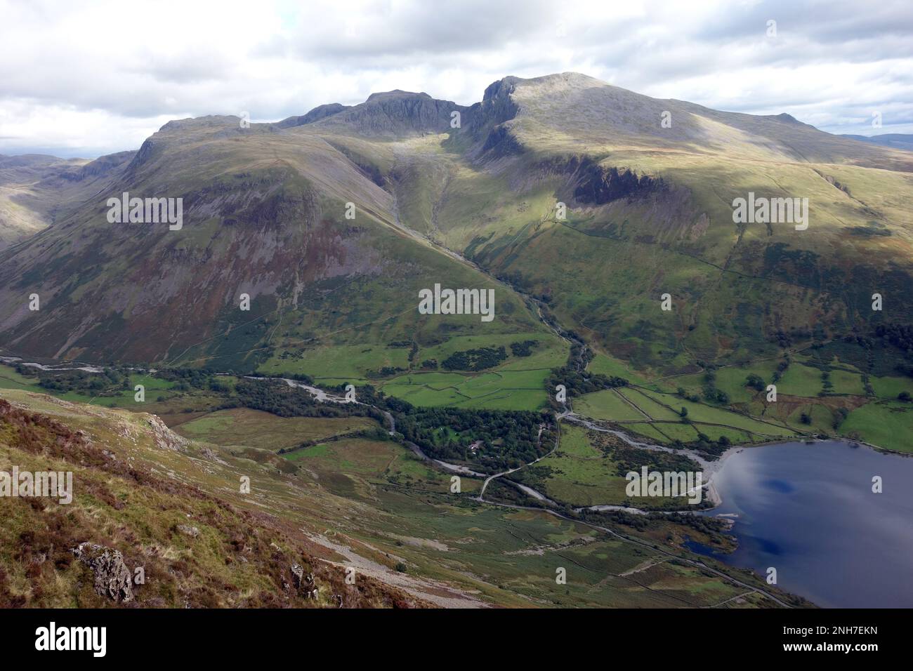 The Scafell Mountain Range & Wast Water from the Summit of the ...