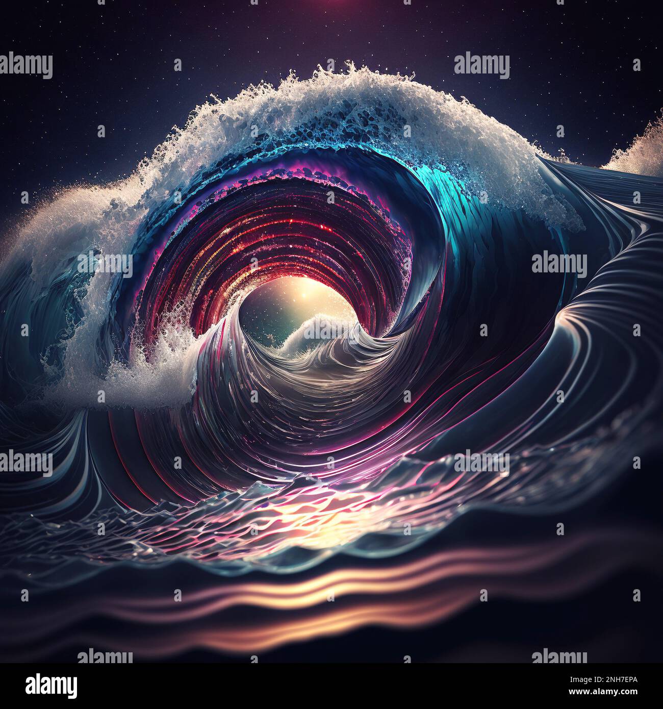 Particle waves hi-res stock photography and images - Alamy