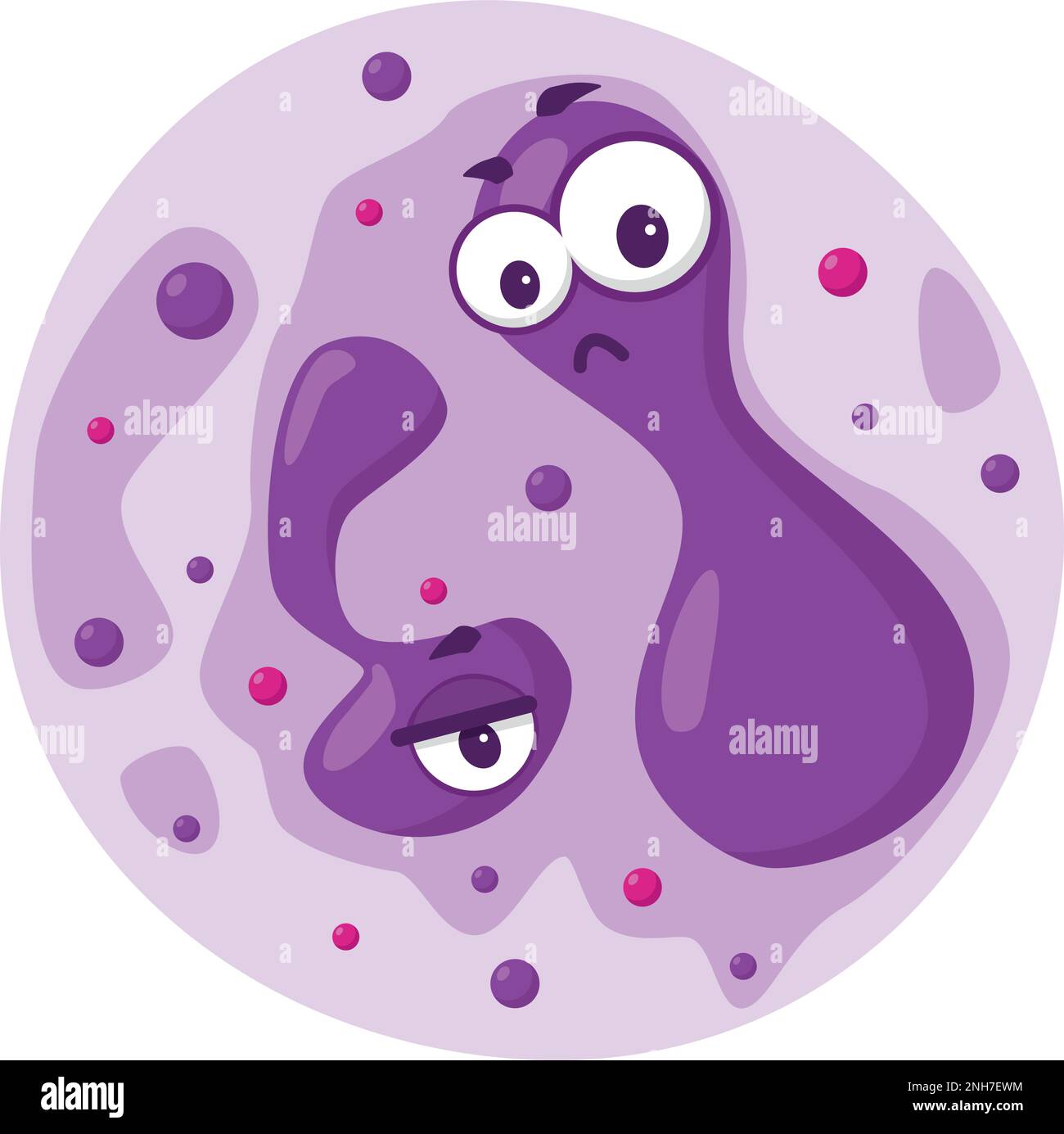 Vector illustration of an Anaplasma bacteria in cartoon style isolated ...