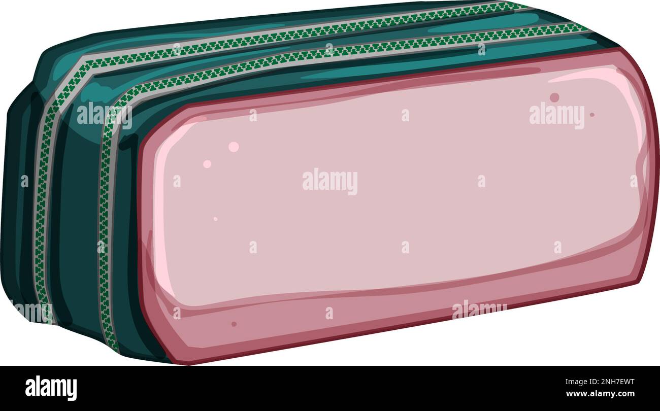 equipment pencil case cartoon vector illustration sign color Stock ...
