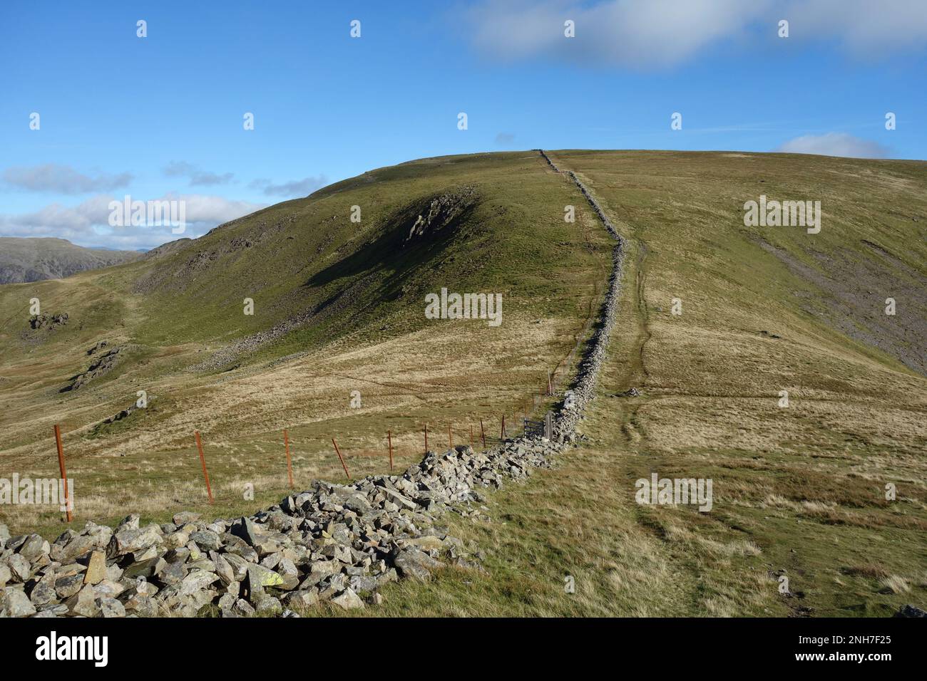 The Path by Stone Wall Leading up to the Wainwright Scoat Fell from the ...