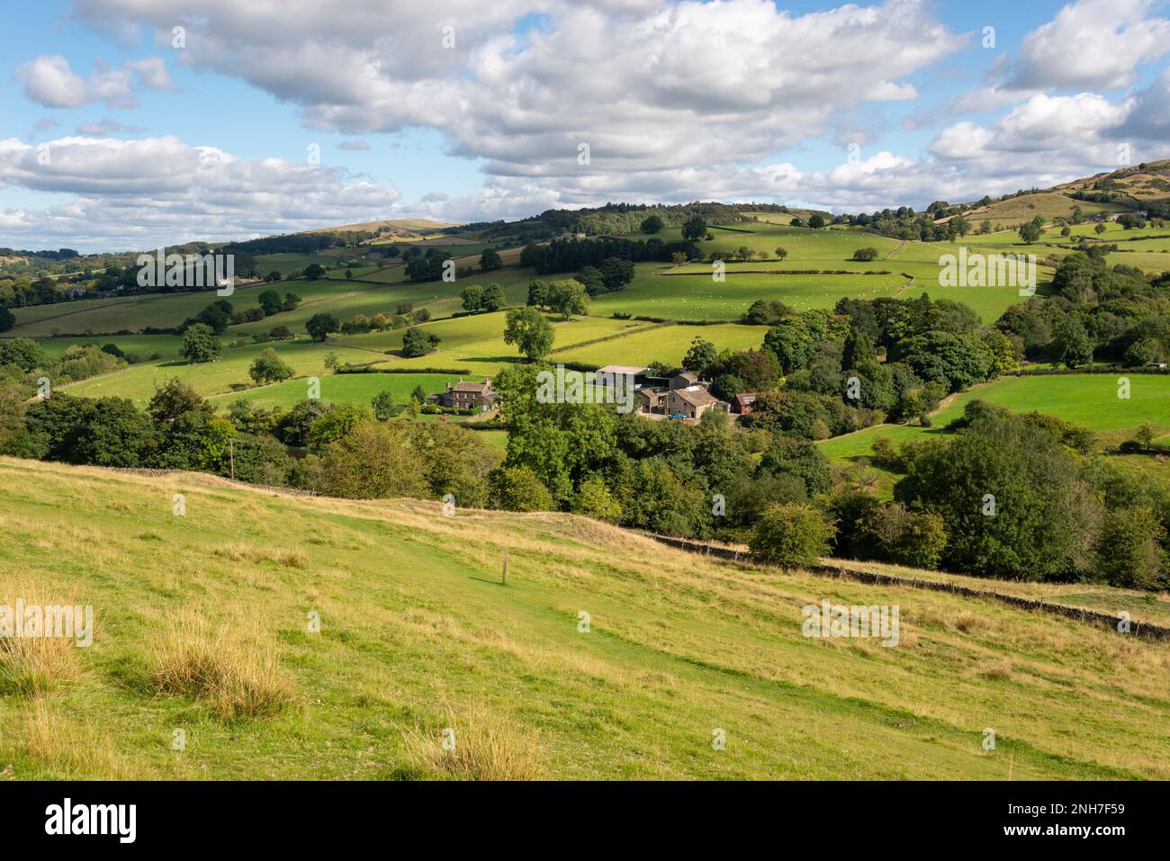 Beautiful countryside around Rainow, east of Macclesfield in Cheshire ...