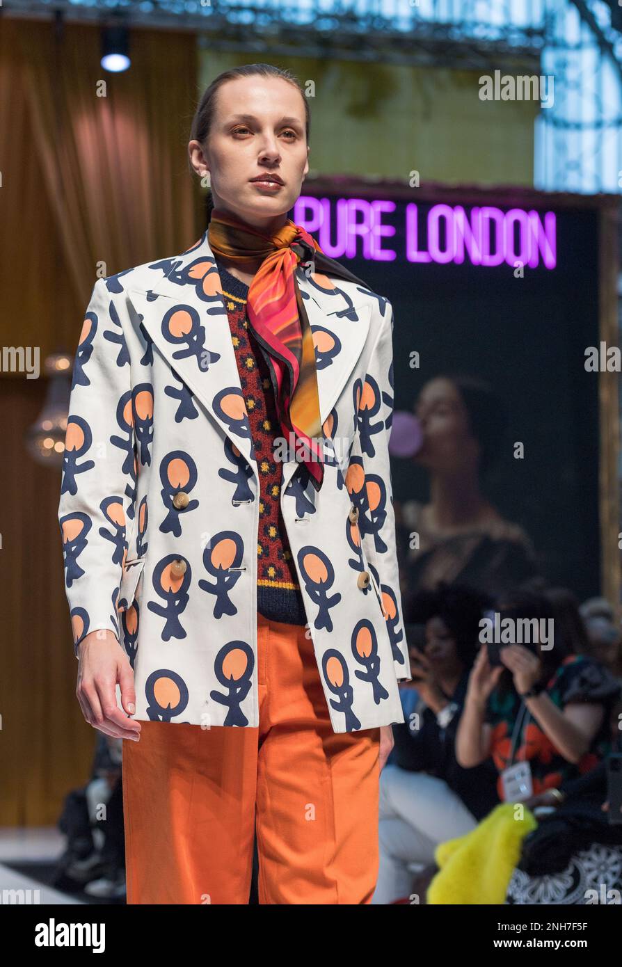 Pure London 2023 Catwalk Runway Olympia London British Fashion Event ...