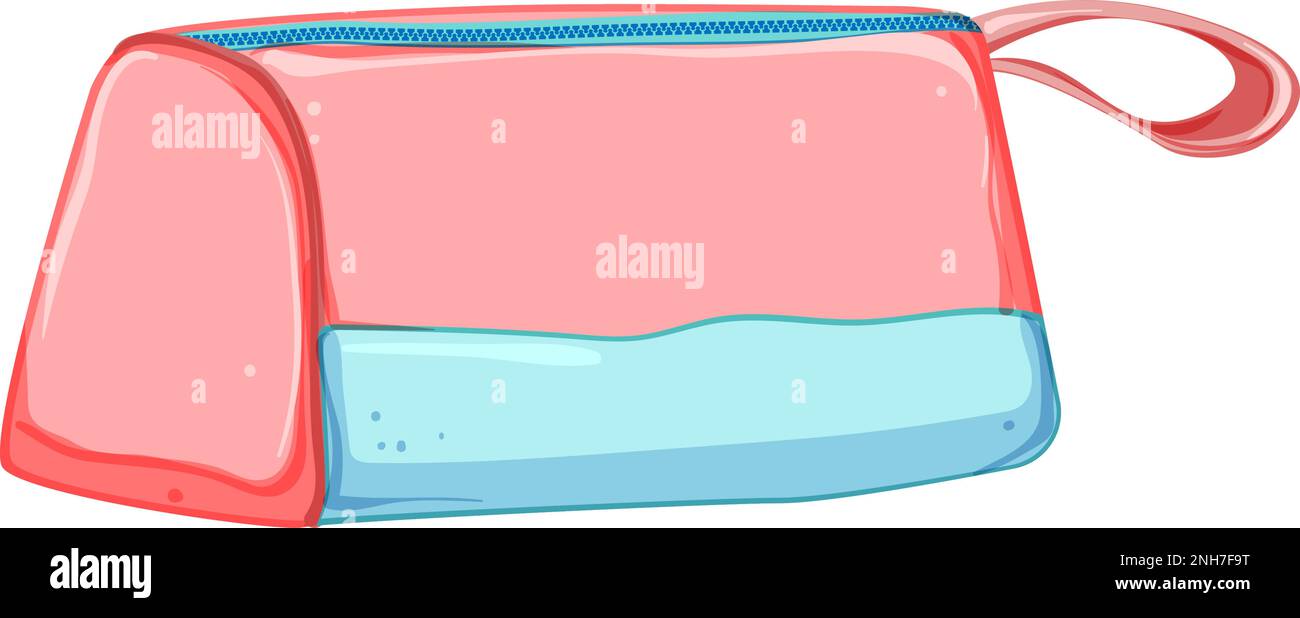 ruler pencil case cartoon vector illustration sign color Stock Vector ...