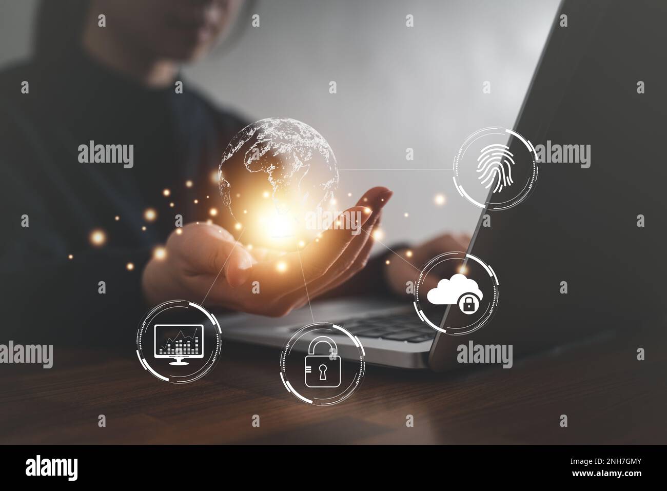 Concept of technology and business global internet connection ...