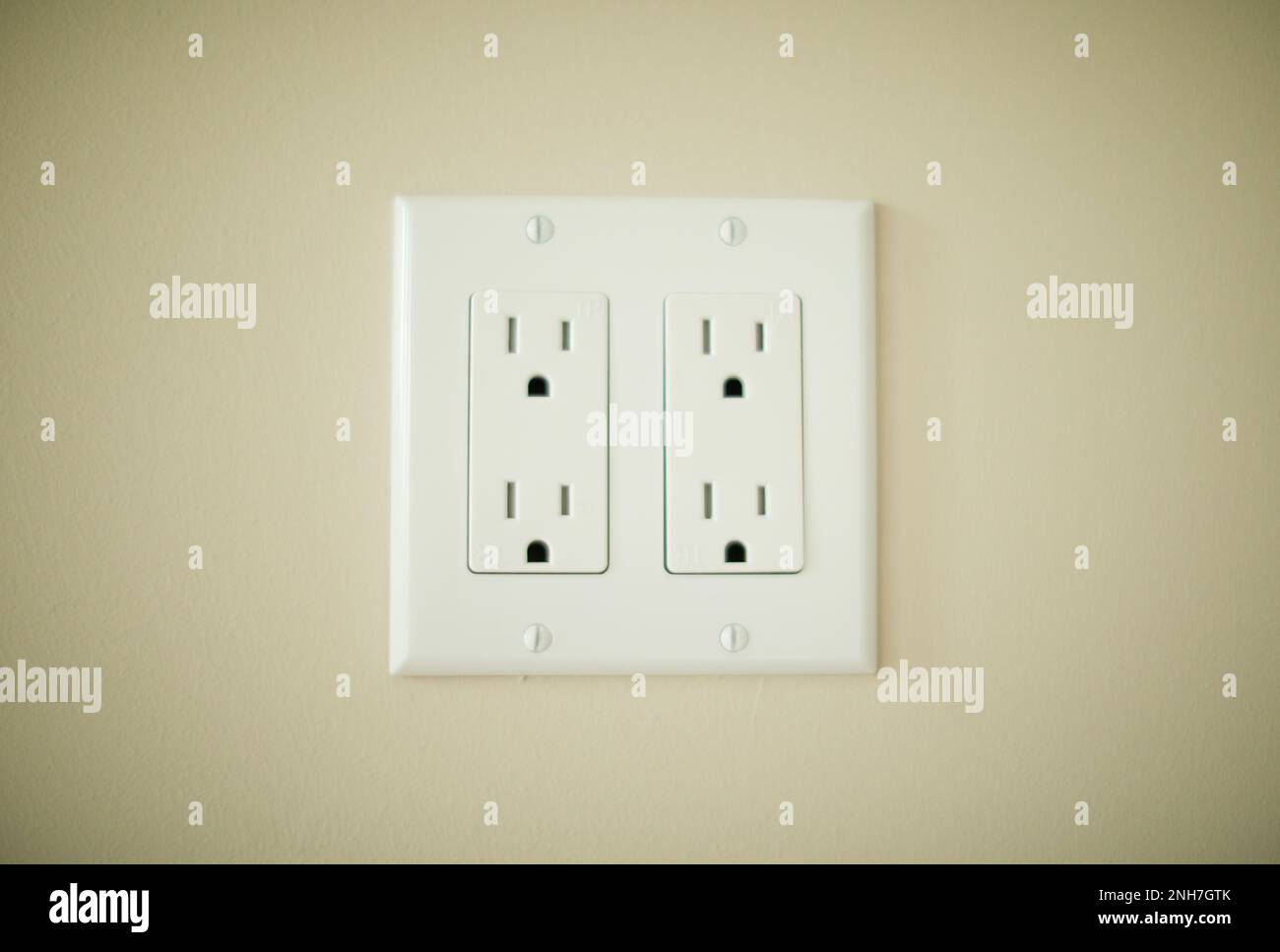 electrical plug with outlet at home modern connection Stock Photo - Alamy