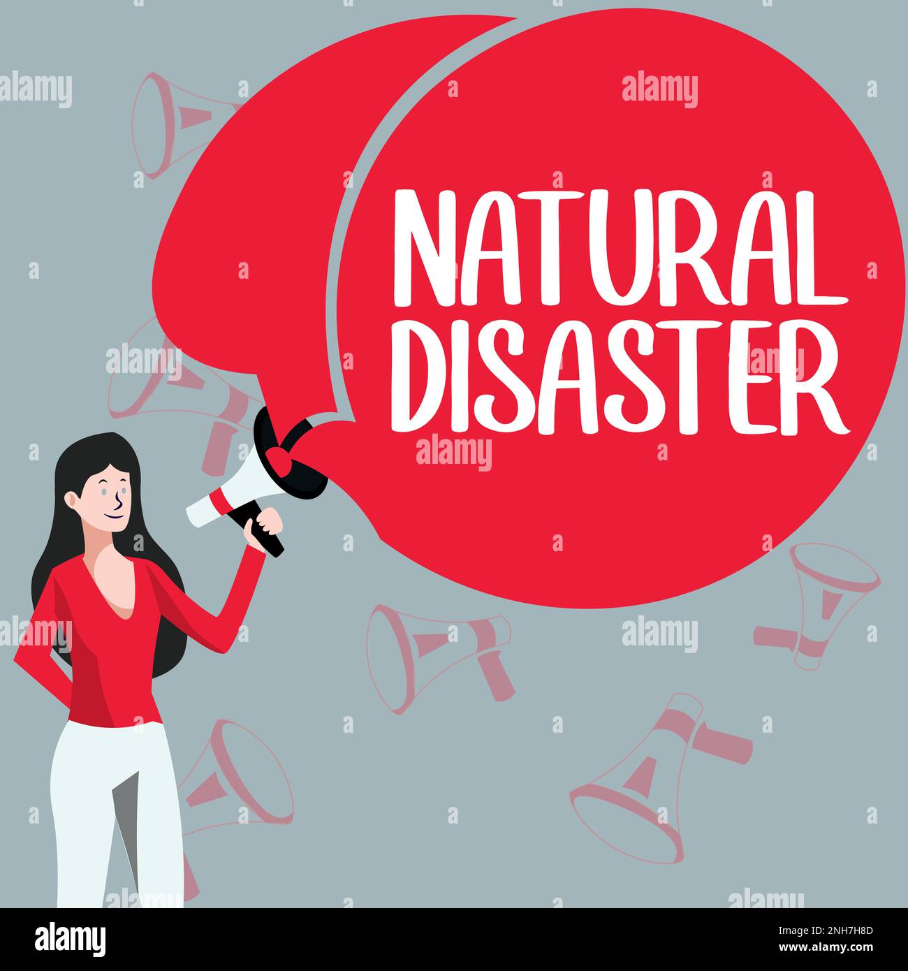 Sign displaying Natural Disaster. Business concept occurring in the ...