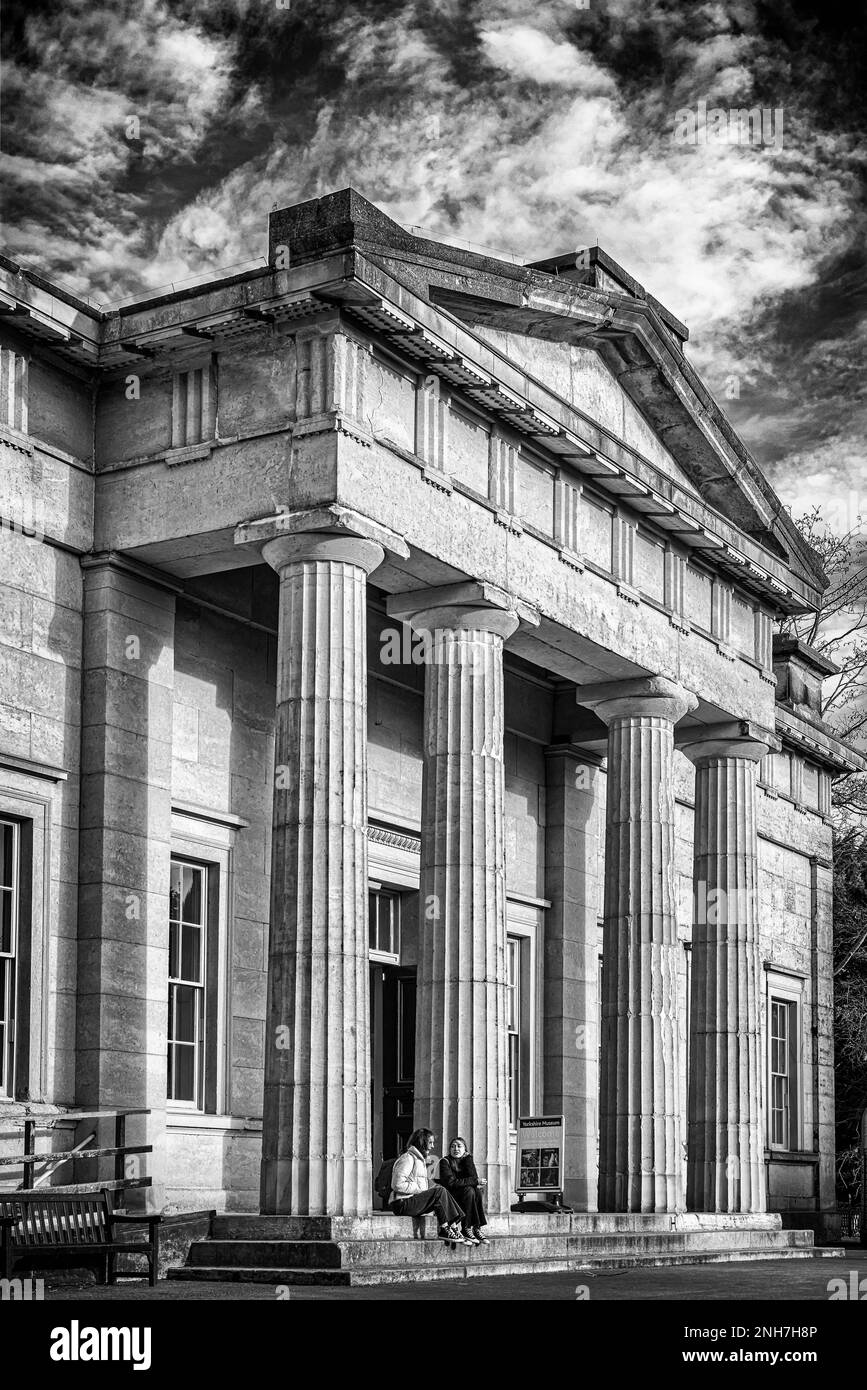 Yorkshire Museum, York. Building in the architectural Greek Revival ...