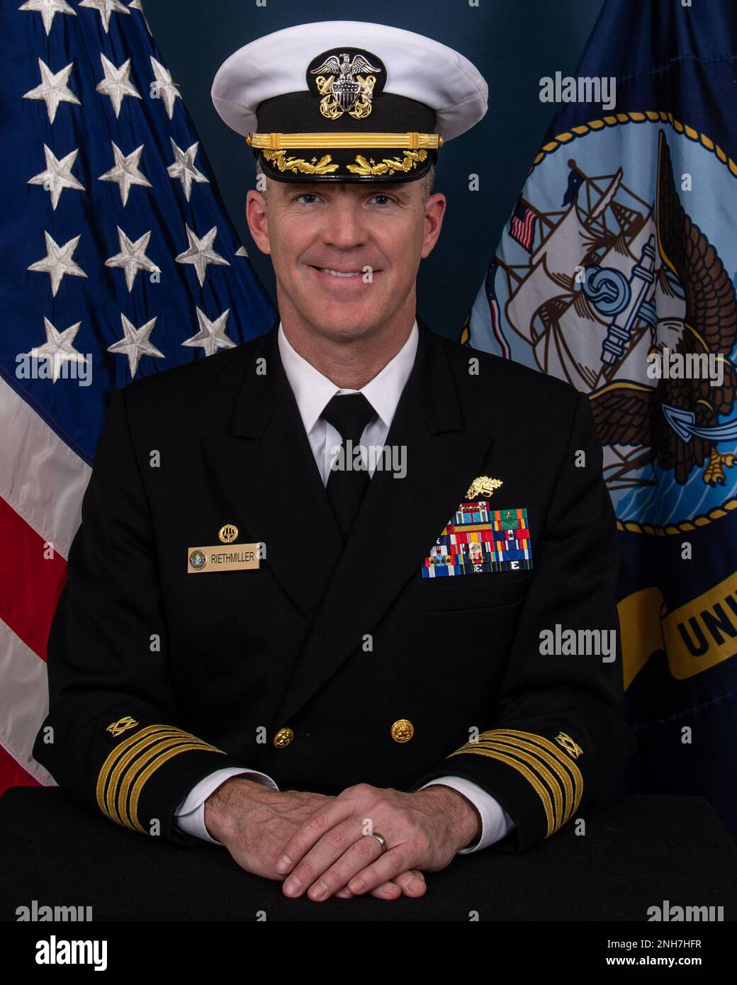 220721-N-ST310-001 NORFOLK, VA (July 21, 2022) Official Navy photo of Capt. Matthew Riethmiller ...