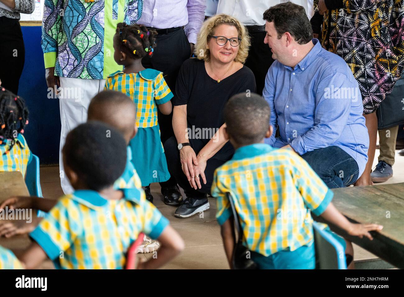 Kokrobite, Ghana. 21st Feb, 2023. Svenja Schulze, Federal Minister for ...