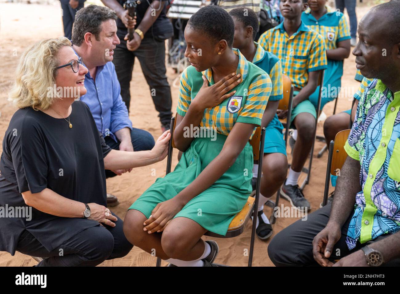 Kokrobite, Ghana. 21st Feb, 2023. Svenja Schulze, Federal Minister for ...