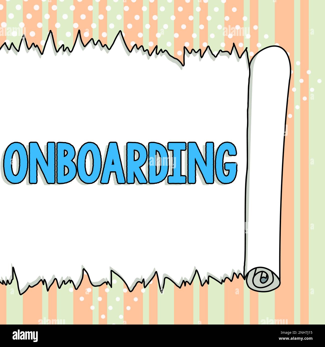 Writing Displaying Text Onboarding Business Approach Action Process Of