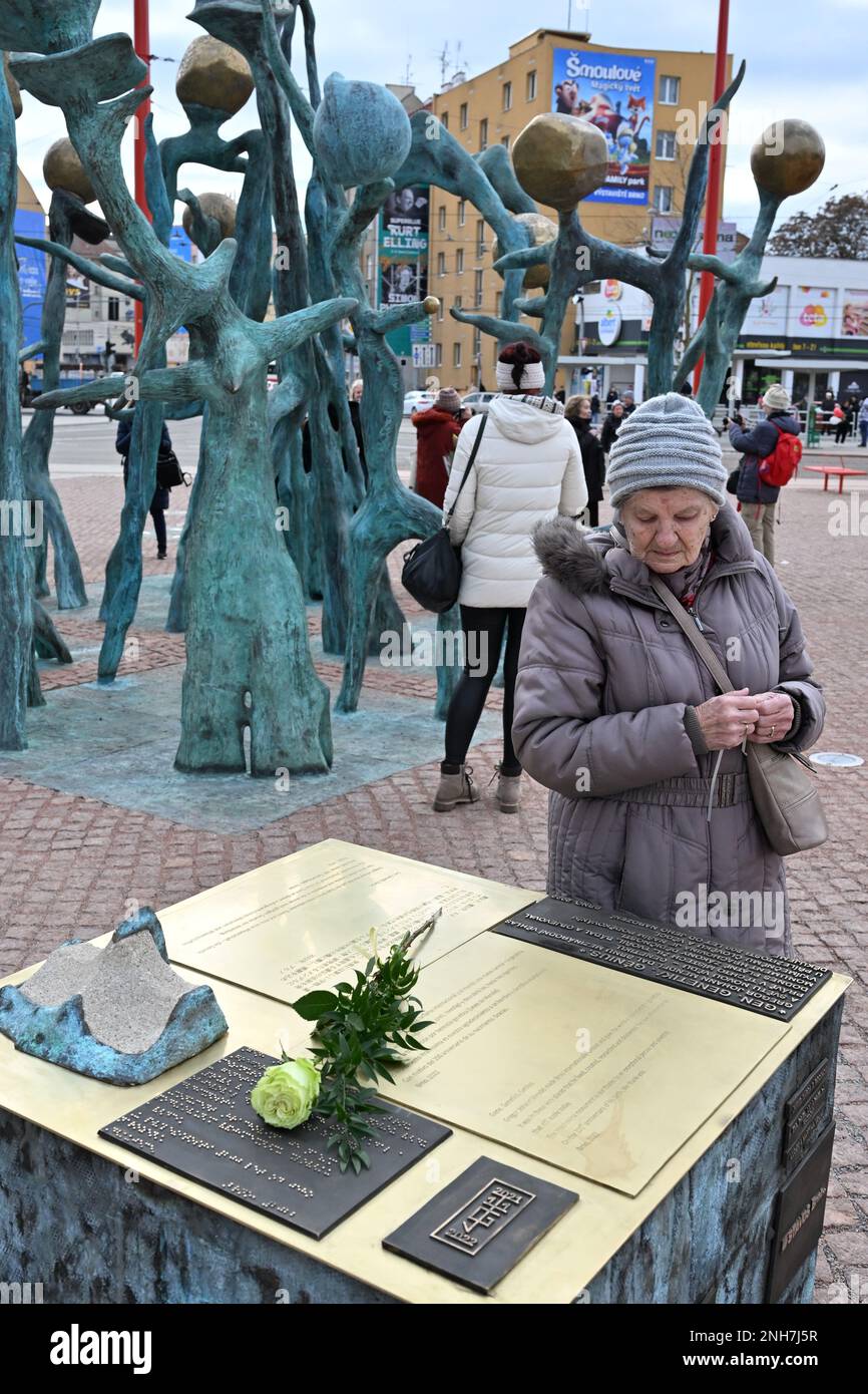 Brno, Czech Republic. 21st Feb, 2023. Reconstructed Mendel Square was ...