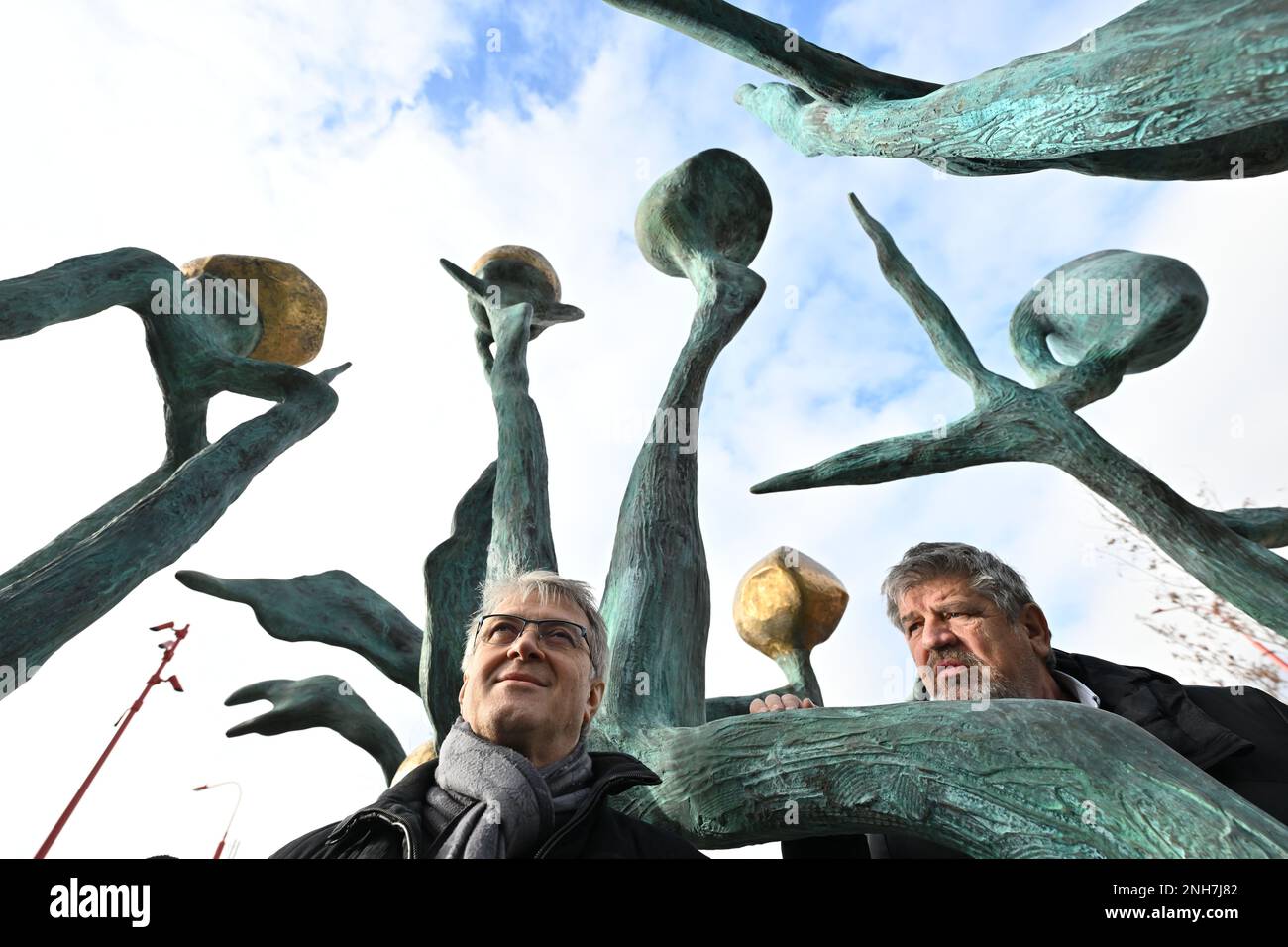 Brno, Czech Republic. 21st Feb, 2023. Reconstructed Mendel Square was ...