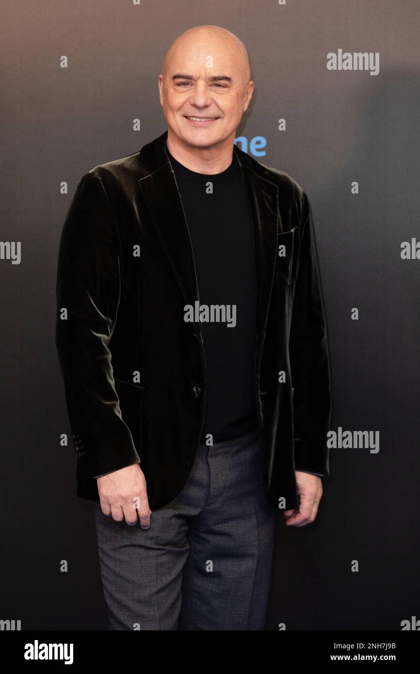 MILAN, ITALY - FEBRUARY 14: Actor Luca Zingaretti attends the photo ...