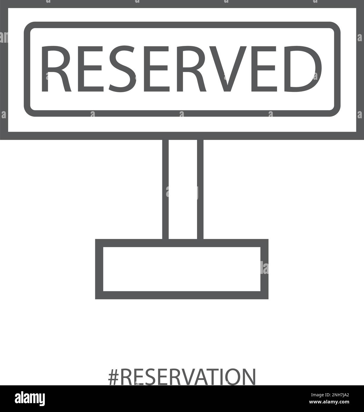 Sign word reserved on Stock Vector Images - Alamy