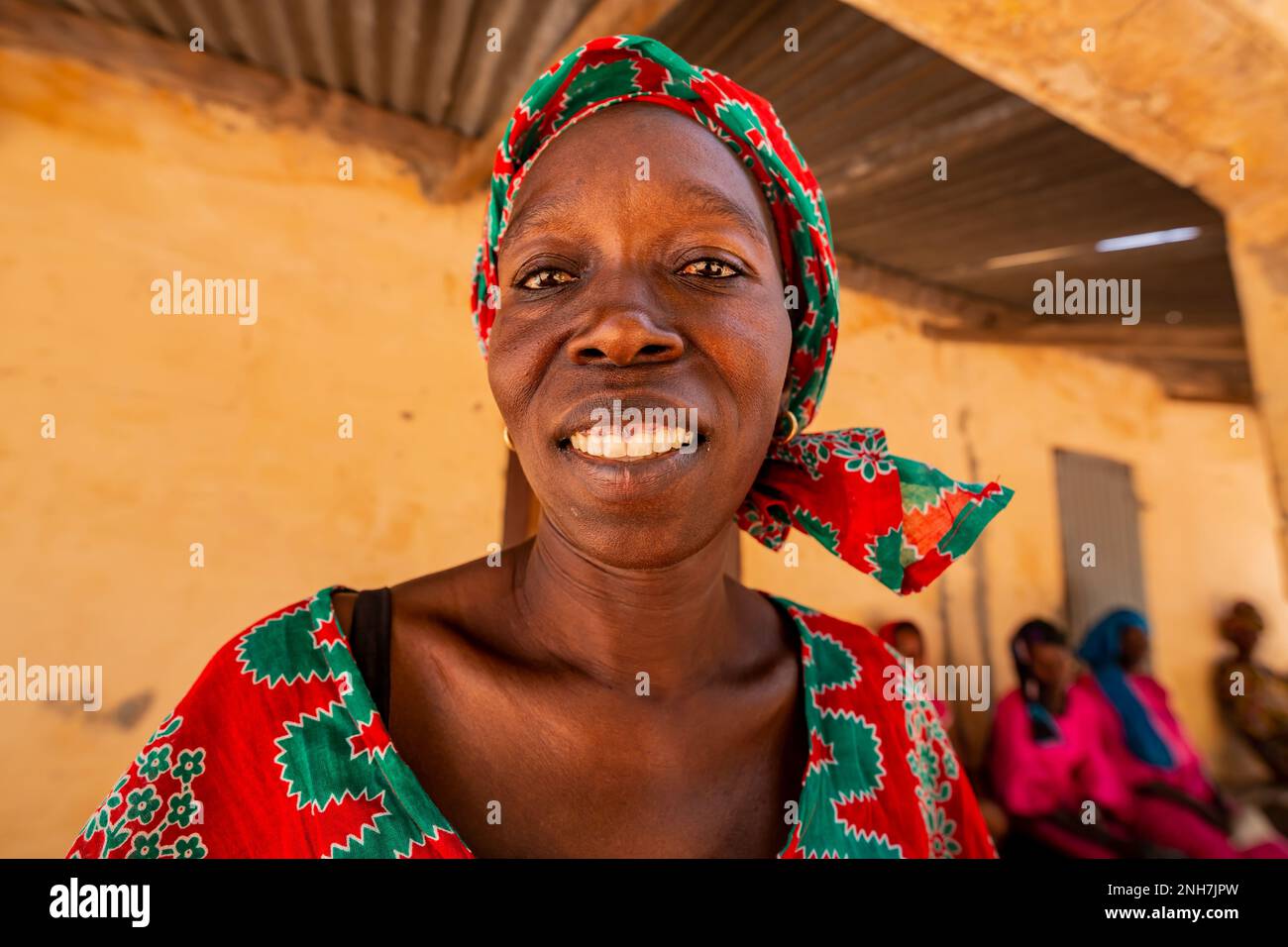 MBOUR, SENEGAL - JANUARY Circa, 2021. Unidentified senegalese pretty ...