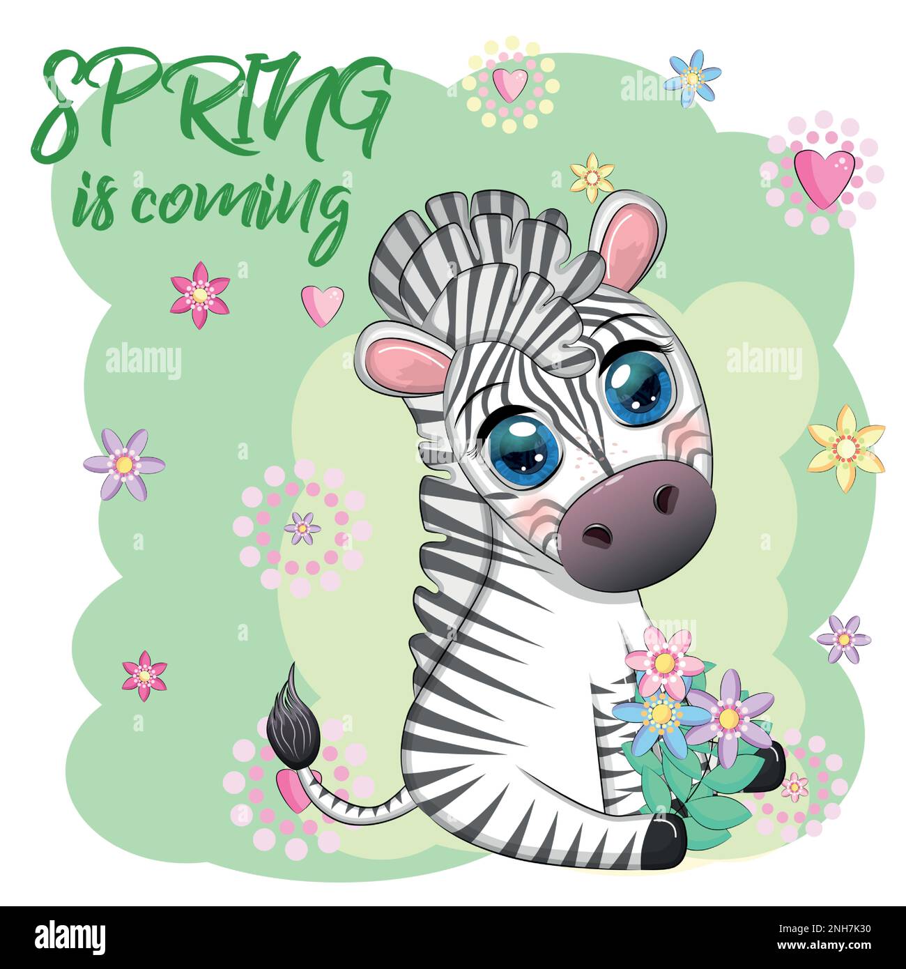 Vintage little girl bouquet flowers Stock Vector Images - Alamy