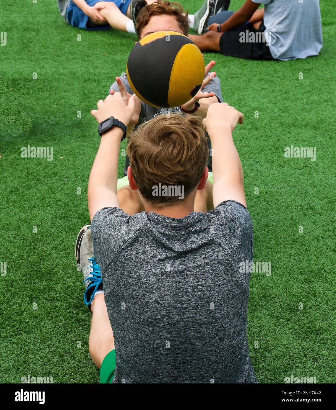 Bodyweight exercise for kids hi-res stock photography and images - Alamy