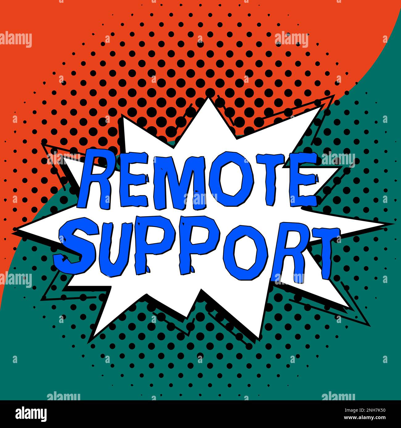 Conceptual display Remote Support. Concept meaning help end-users to ...