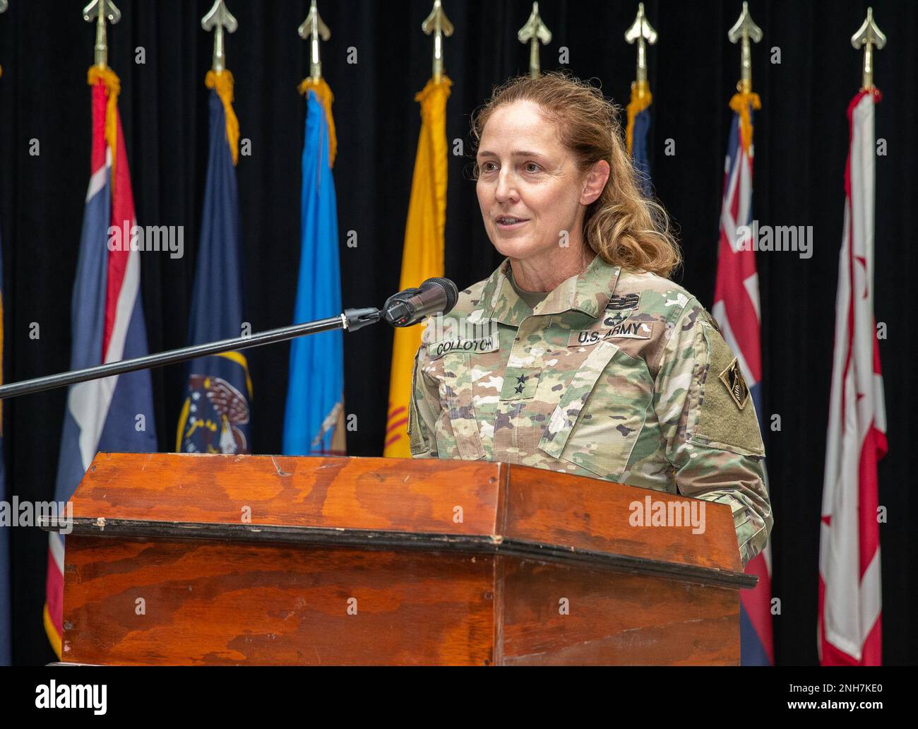 U.S. Army Maj. Gen. Kimberly Colloton, Commanding General of U.S. Army ...