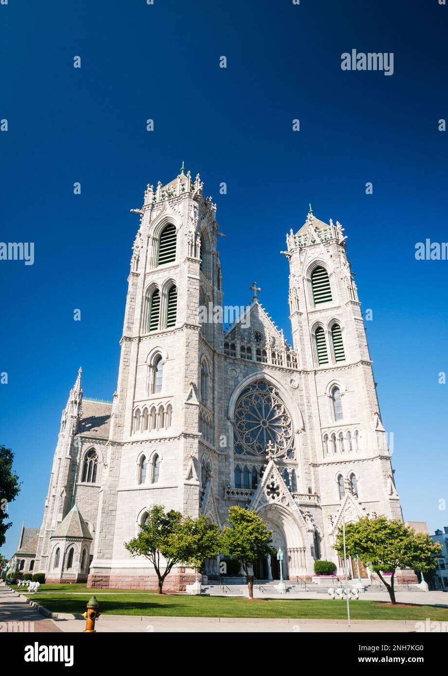 Cathedral of the sacred heart newark new jersey hi-res stock ...