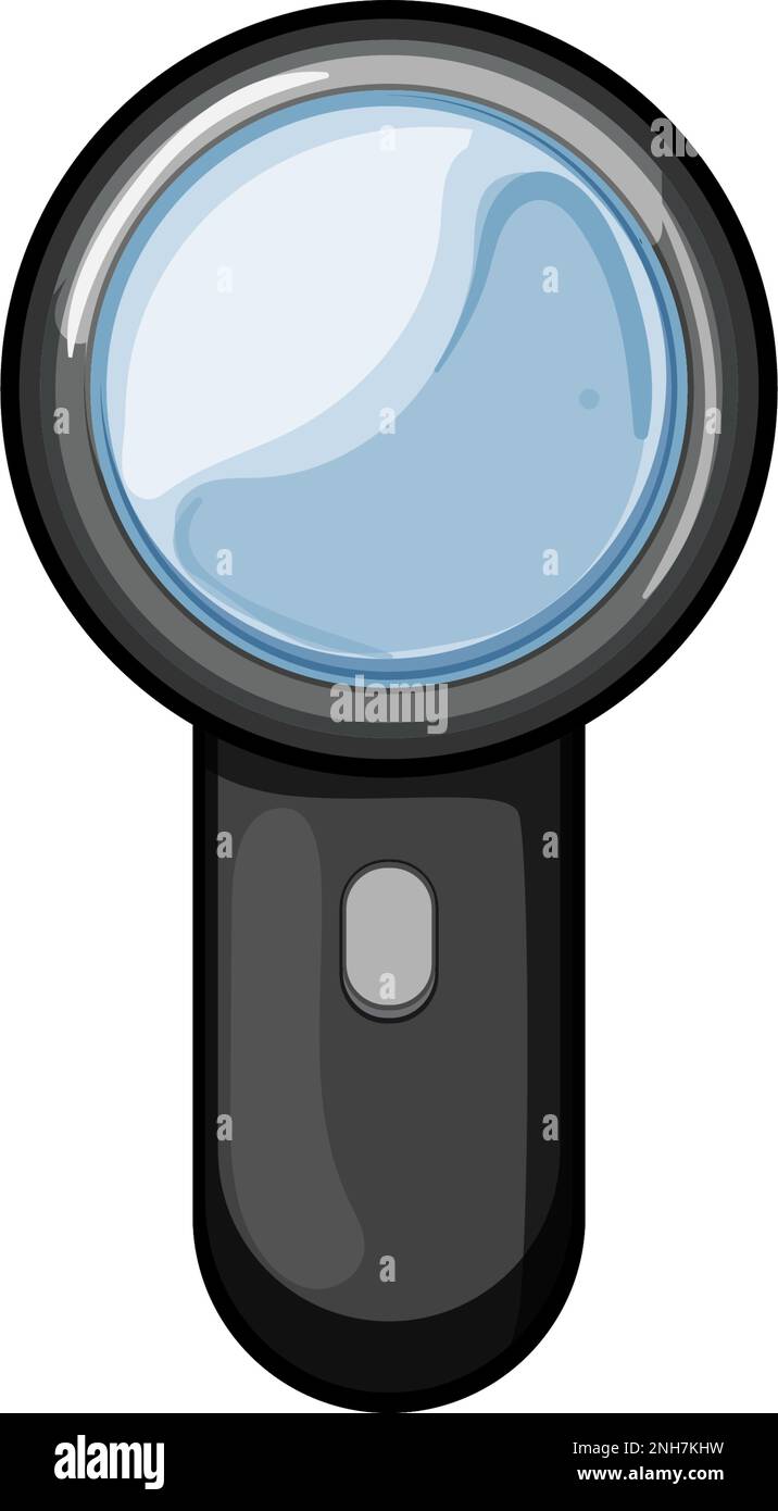 magnifer magnifying glass cartoon vector illustration sign color Stock ...