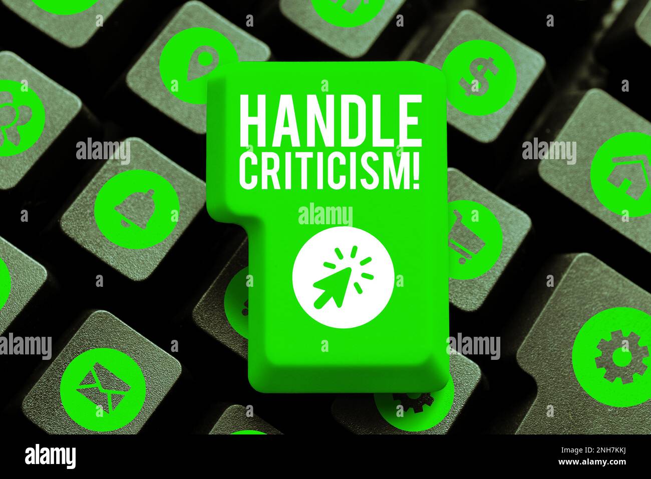 Conceptual caption Handle Criticism. Word for process of withstanding ...