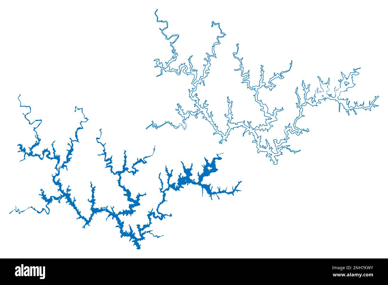 Lake Lewis Smith Reservoir (United States of America, North America, us ...