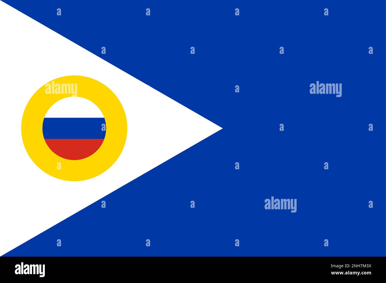 Chukotka autonomous okrug flag Stock Vector Images - Alamy