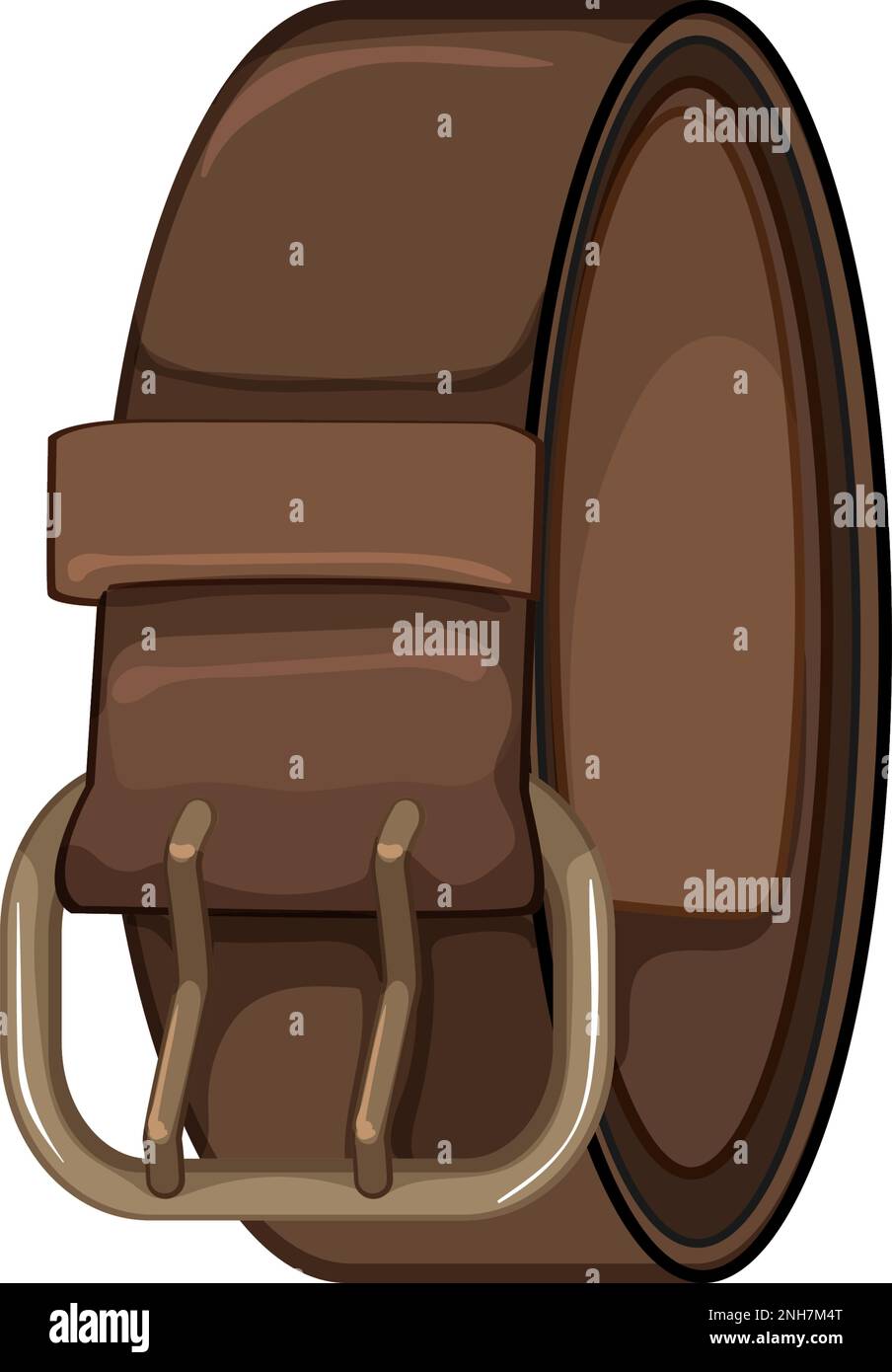 male leather belt cartoon vector illustration sign color Stock Vector ...