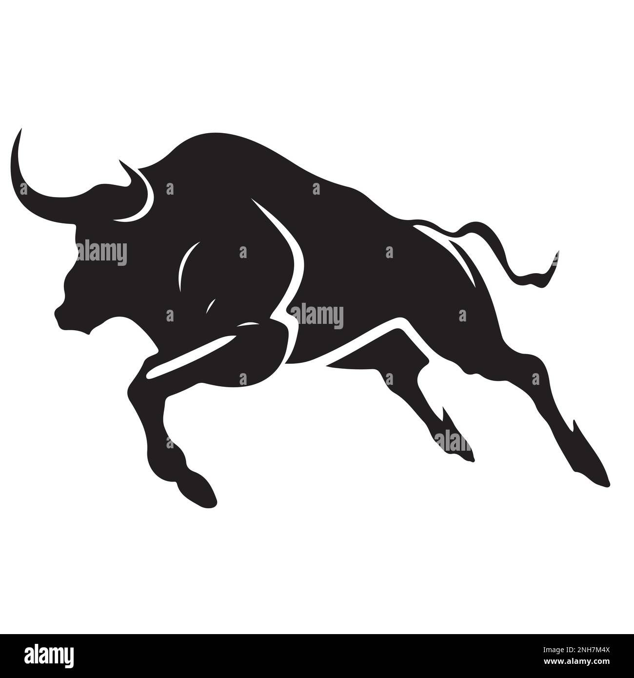 Running Bull Silhouette