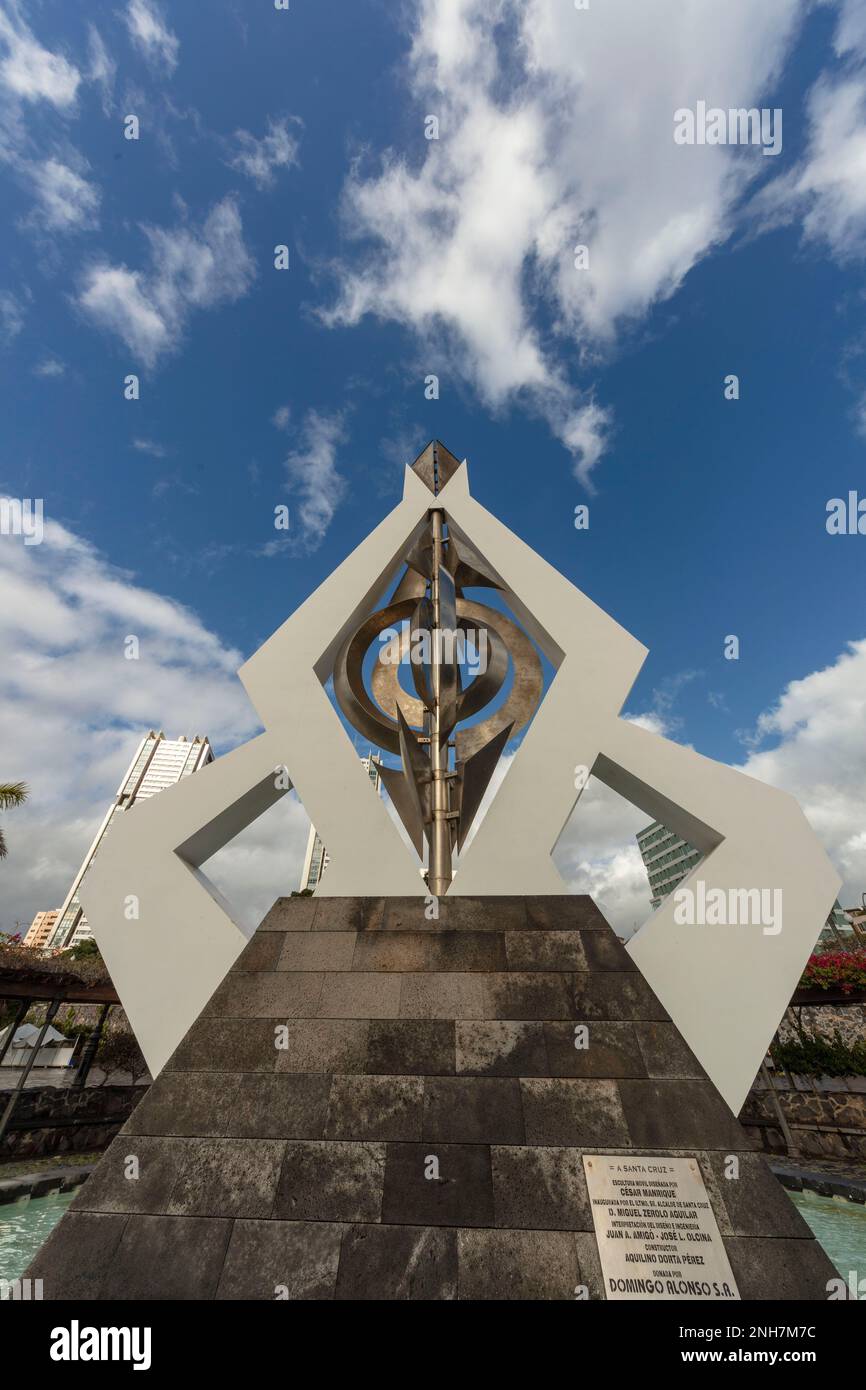Wind Sculpture by Cesar Manrique, Santa Cruz de Tenerife, Canary ...