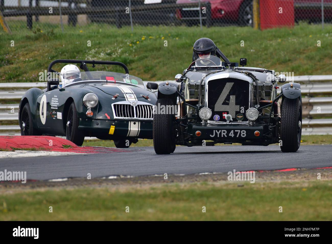 A rare instance of two number 4 cars in the same session, Vernon Moore ...