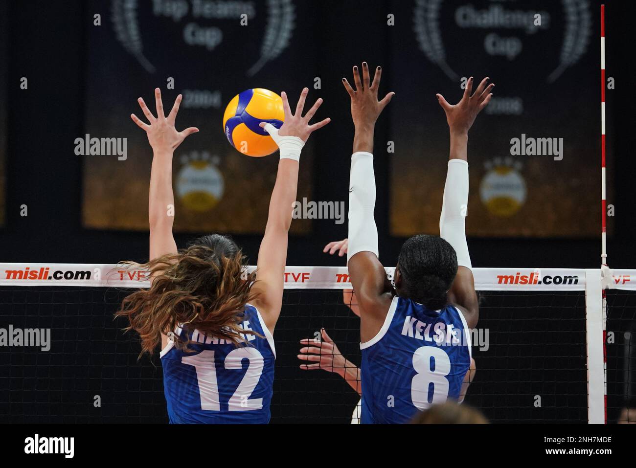 ISTANBUL, TURKIYE - NOVEMBER 06, 2022: Hande Naz Simsek and Kelsie ...