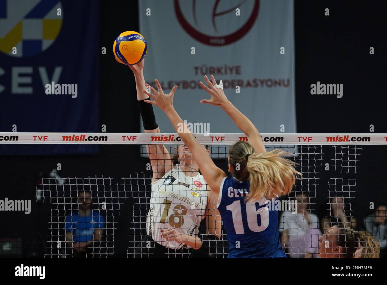 ISTANBUL, TURKIYE - NOVEMBER 06, 2022: Zehra Gunes in action during ...