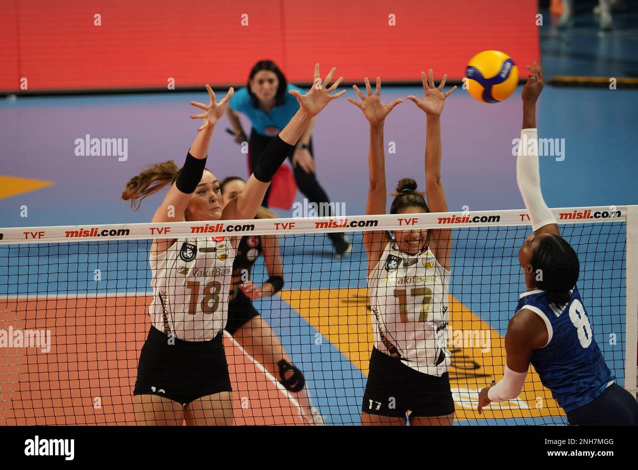ISTANBUL, TURKIYE - NOVEMBER 06, 2022: Zehra Gunes and Derya Cebecioglu ...