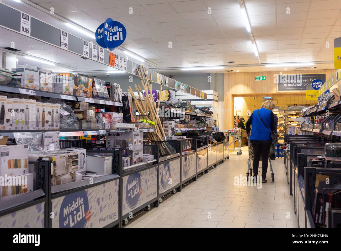 Middle of Lidl, lidl store, ashford, kent, uk Stock Photo - Alamy