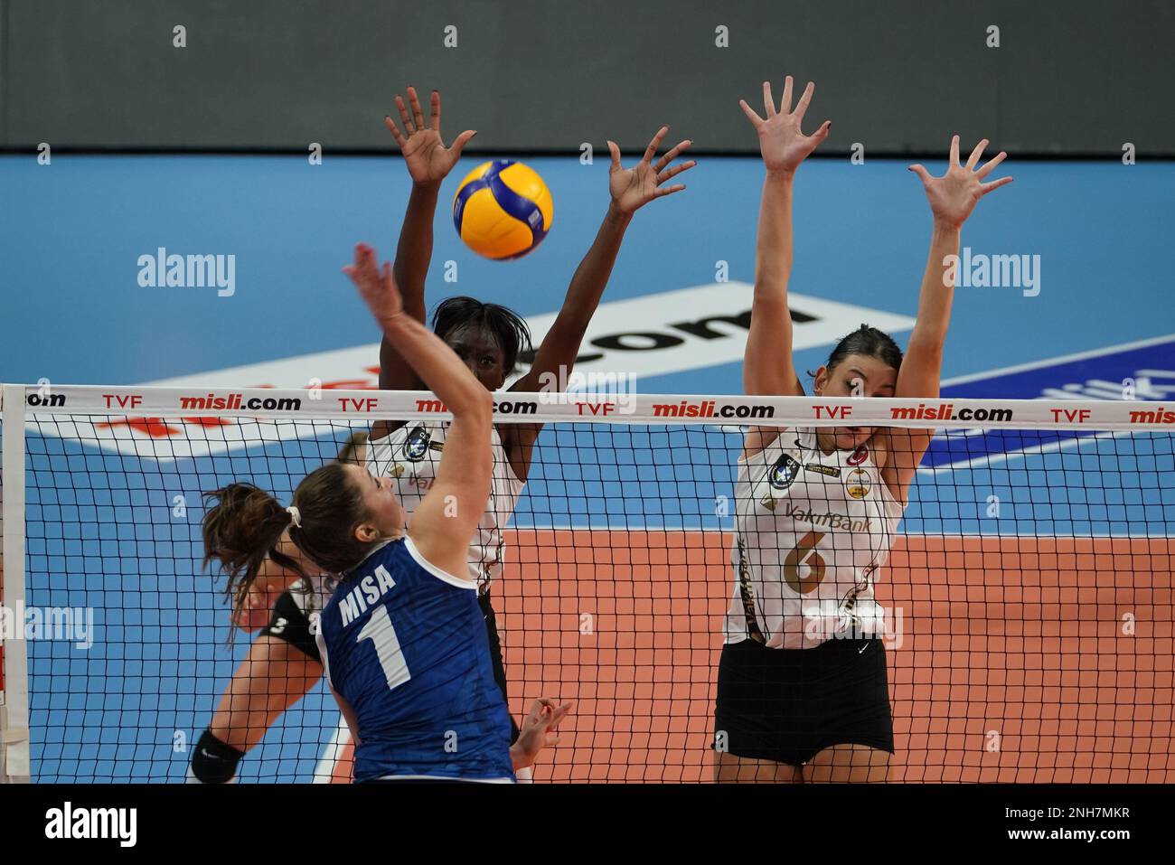 ISTANBUL, TURKIYE - NOVEMBER 06, 2022: Michaela Mlejnkova in action ...