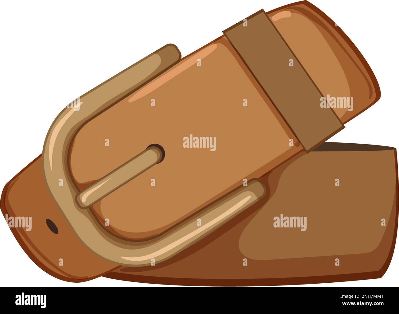 accessory leather belt cartoon vector illustration sign color Stock ...