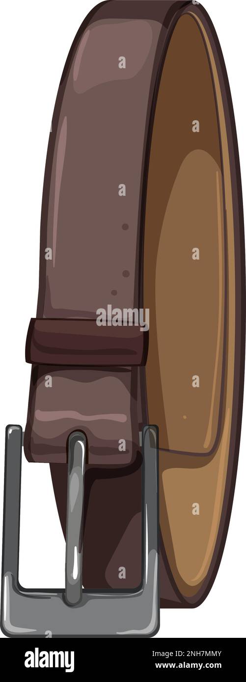 clothing leather belt cartoon vector illustration sign color Stock ...