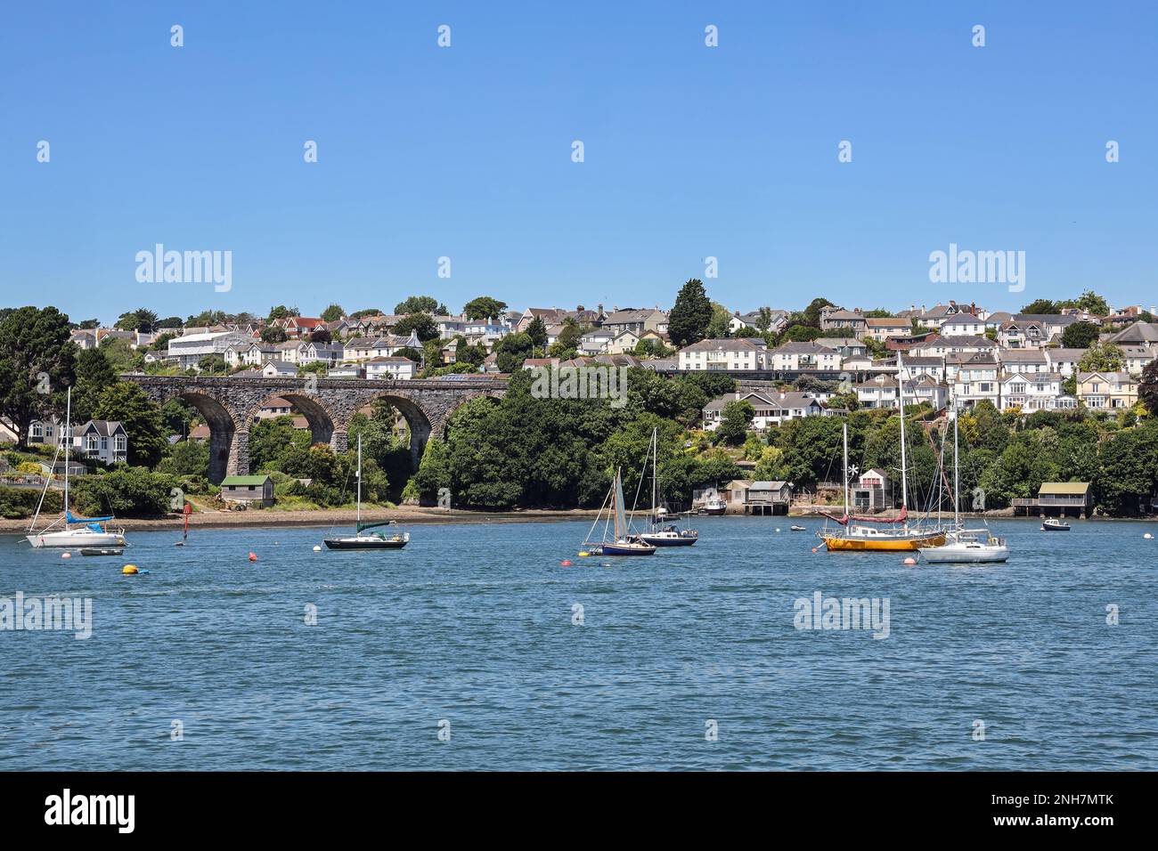 The Coombe Viaduct carrying the main Penzance to Plymouth line railway ...