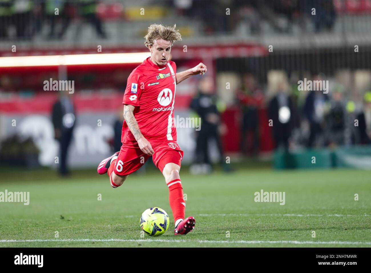 Nicolo Rovella of Monza in action during the 2022–23 Serie A TIM ...